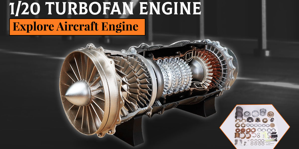 Explore the World of Aviation with the 1/20 Turbofan Engine DIY Model ...