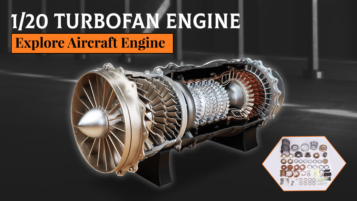 Explore the World of Aviation with the 1/20 Turbofan Engine DIY Model ...