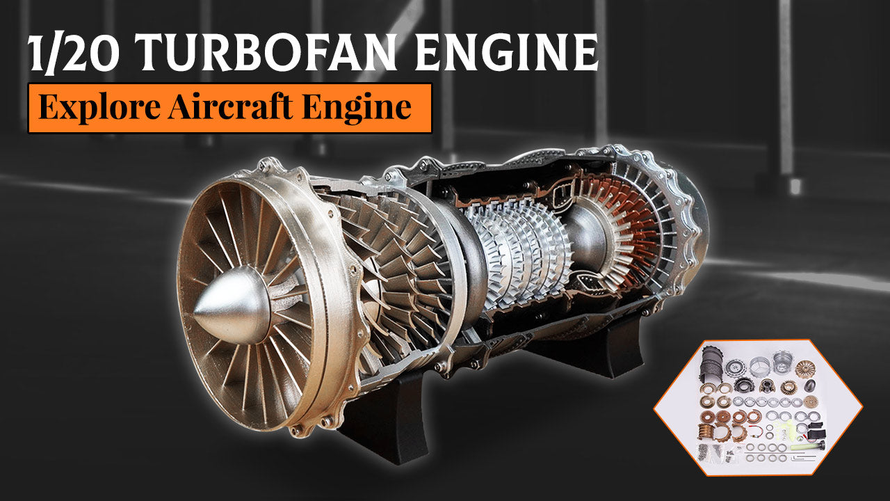 Explore the World of Aviation with the 1/20 Turbofan Engine DIY Model ...