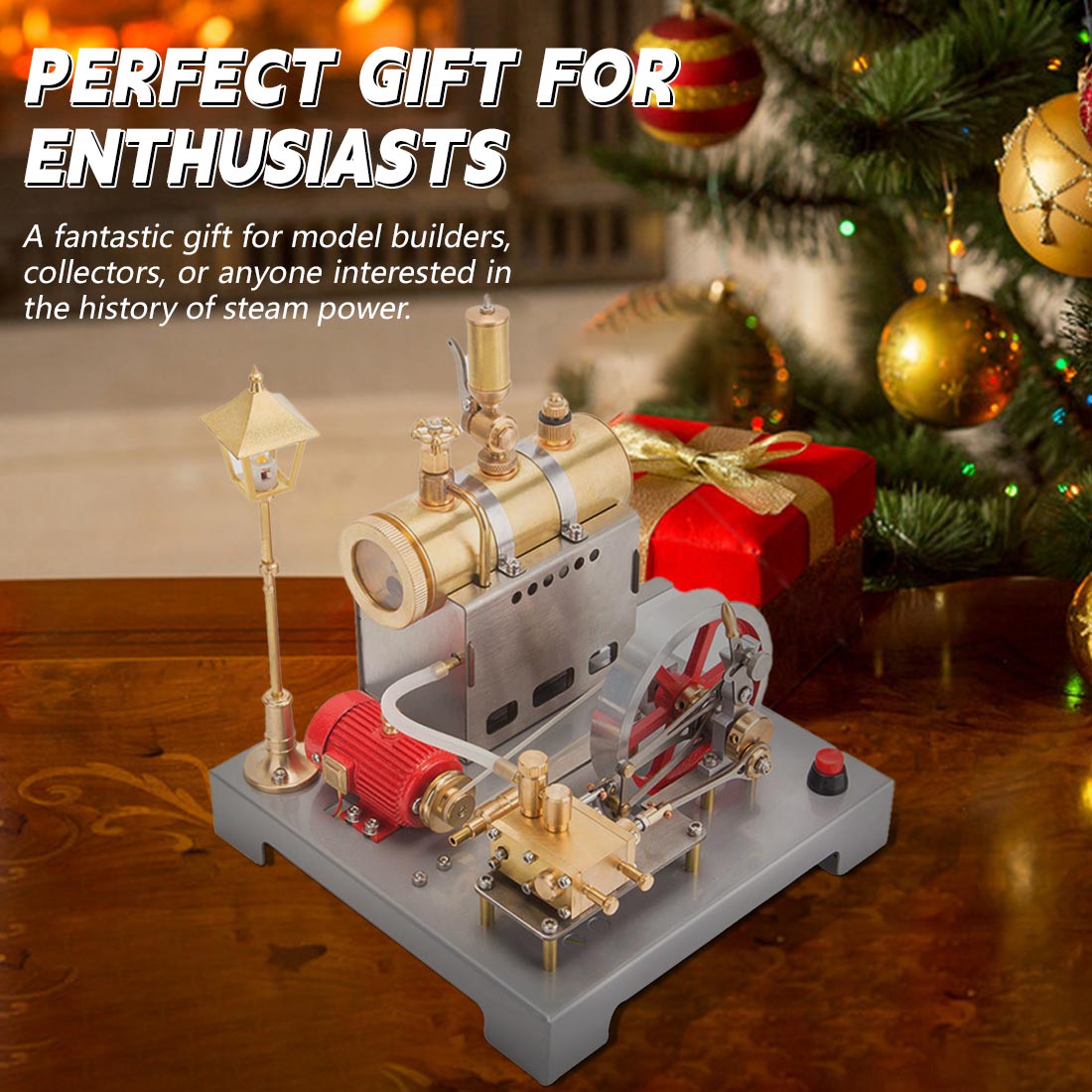 RETROL SE-02 Stationäres Dampfmaschinenmodell aus Metall | EngineDIY