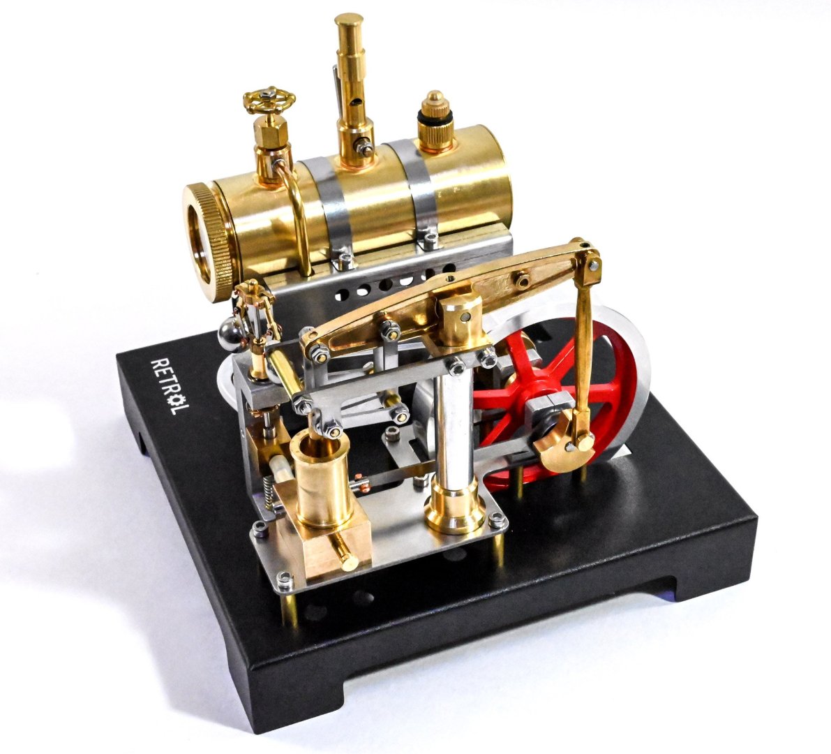 Full Metal Beam Engine Steam Engine (RETROL)- EngineDIY & Model Ship W