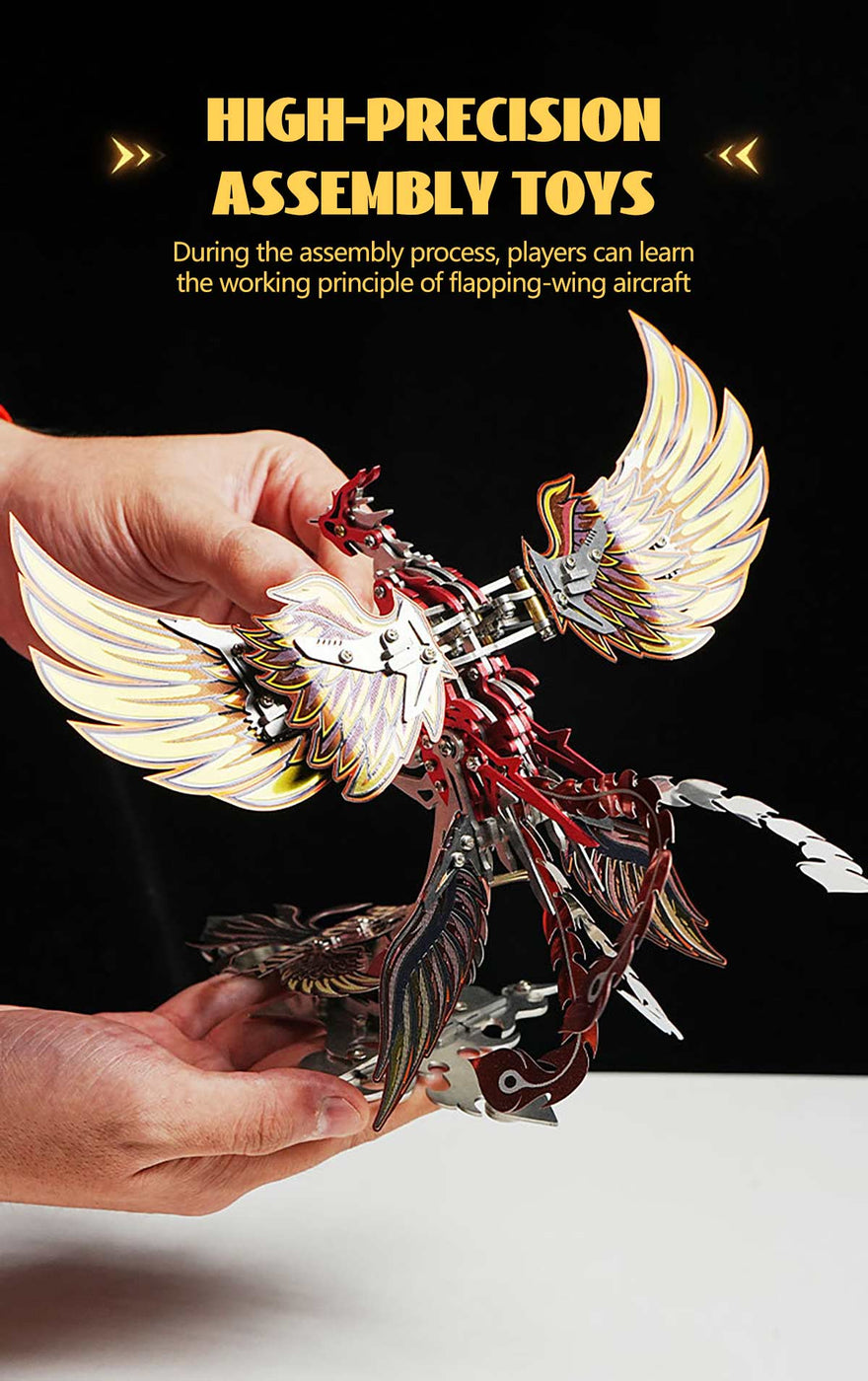 3D Metal Mechanical Phoenix Assembly Model Kit with Mechanical Transmi ...