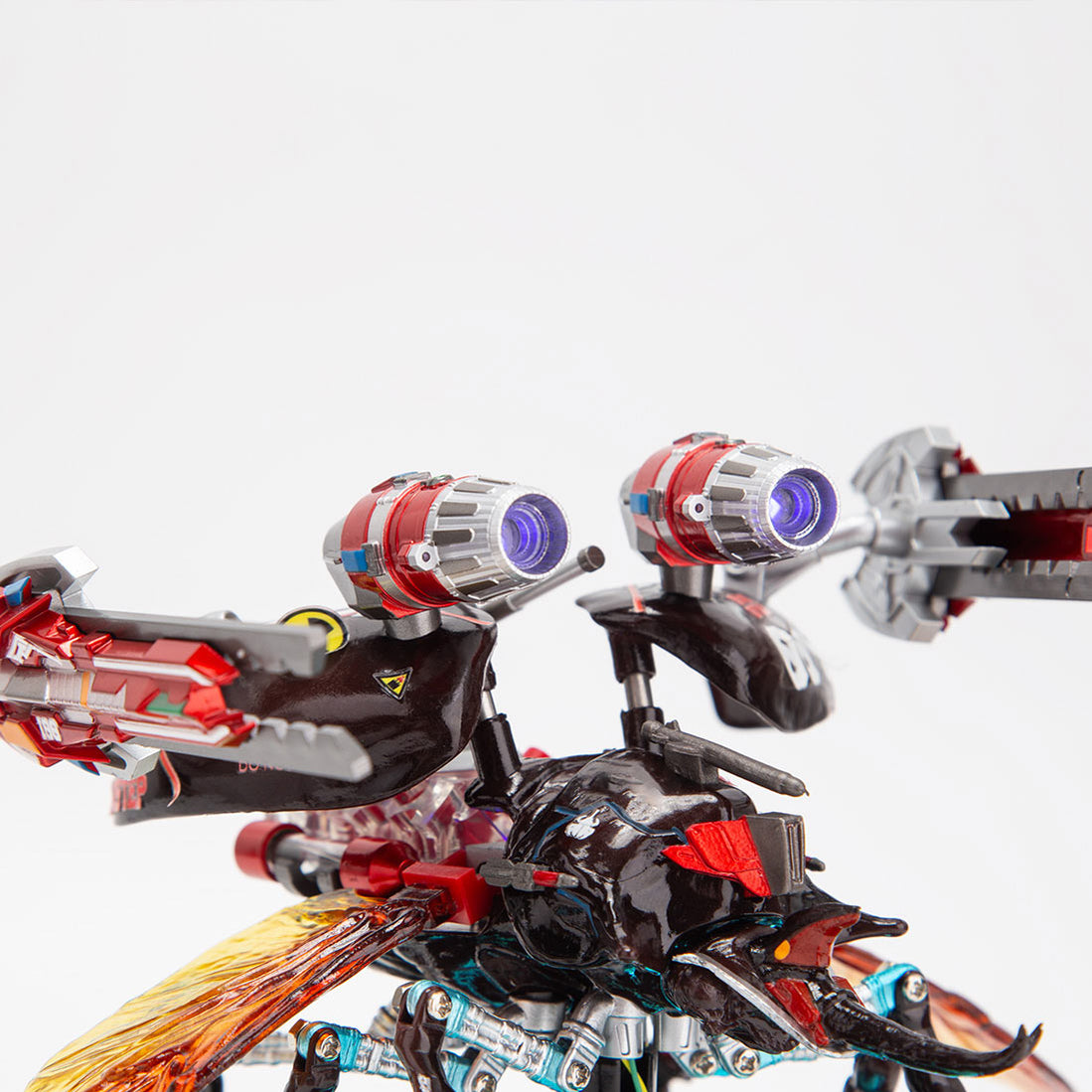 3D Mechanical Bionic Beetle Assembly Model Kit with LED Lighting Eight ...
