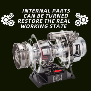 TECHING Full Metal Working Turboshaft Engine Model Kit - Build Your Own ...