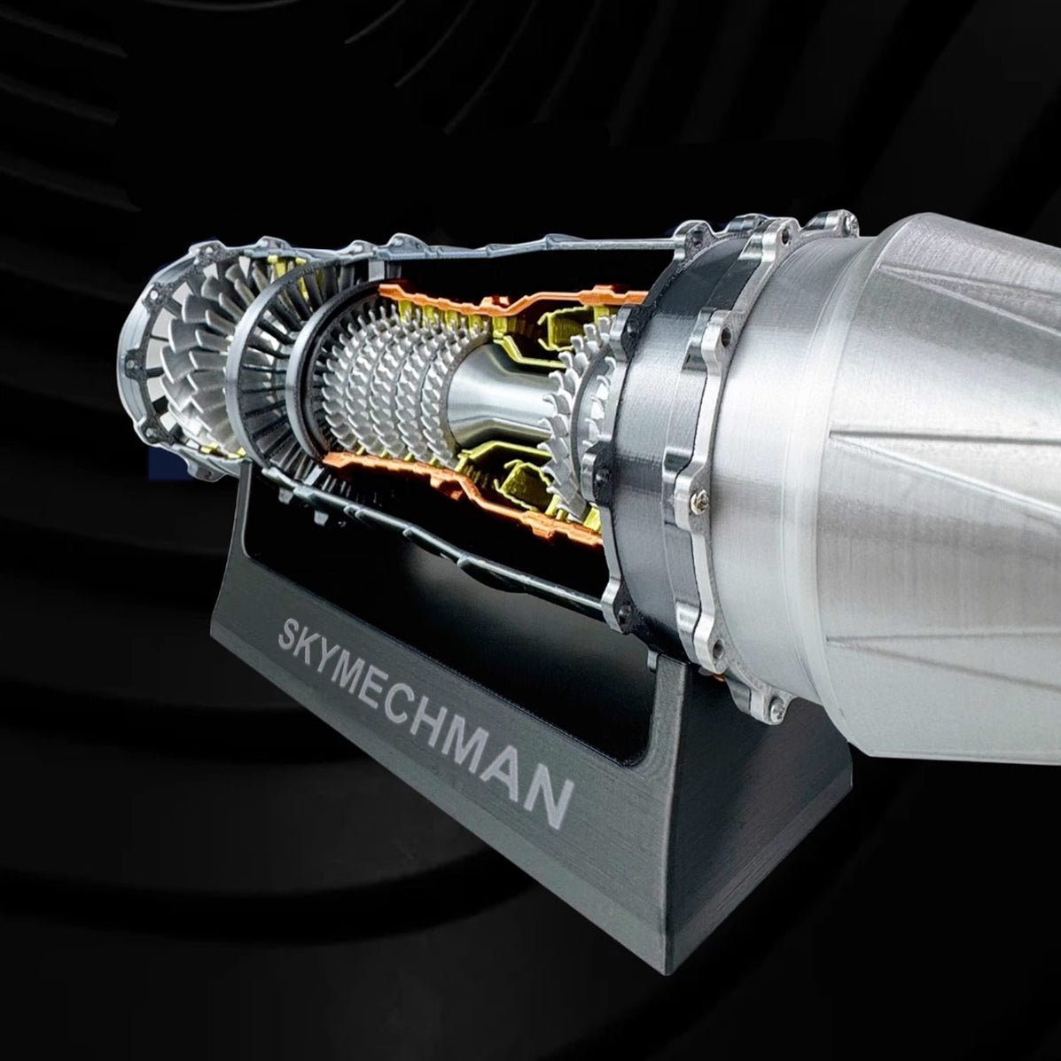 SKYMECHMAN 1/18 WS-15 Turbofan Engine Model Kit-Build Your Own Turbofa ...