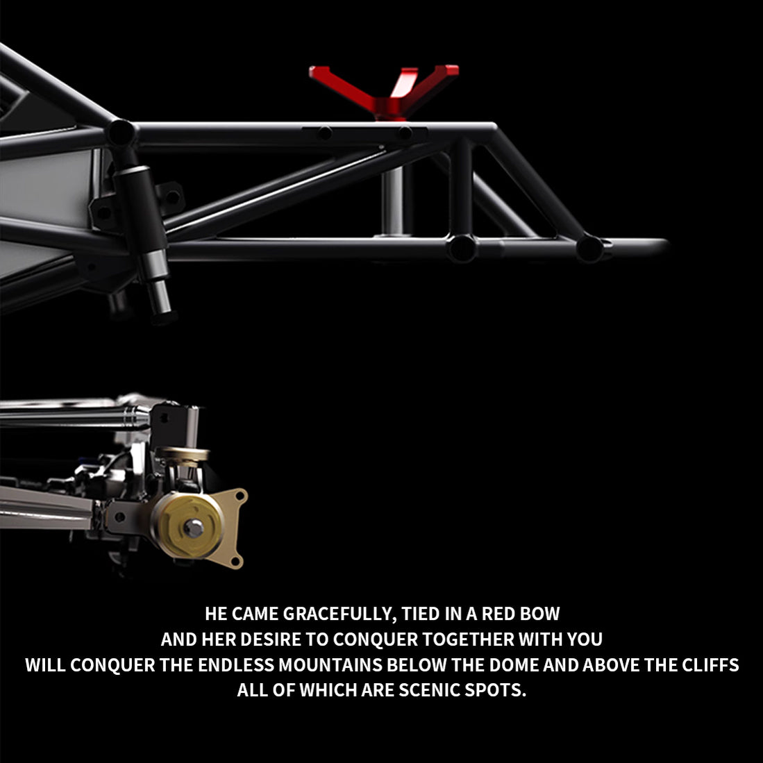 Capo U4 CD1582X Queen 1/8 Scale RC Off-Road Crawler Vehicle Model Kit ...