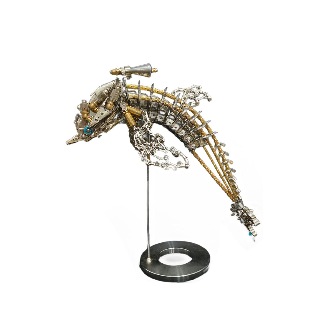 3D DIY Mechanical Dolphin Steampunk Metal Assembly Model Bionic Oceani ...