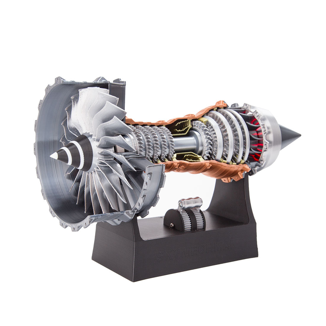 SKYMECH TR900 DIY Functional Turbofan Aero Aircraft Engine 3D Printed ...