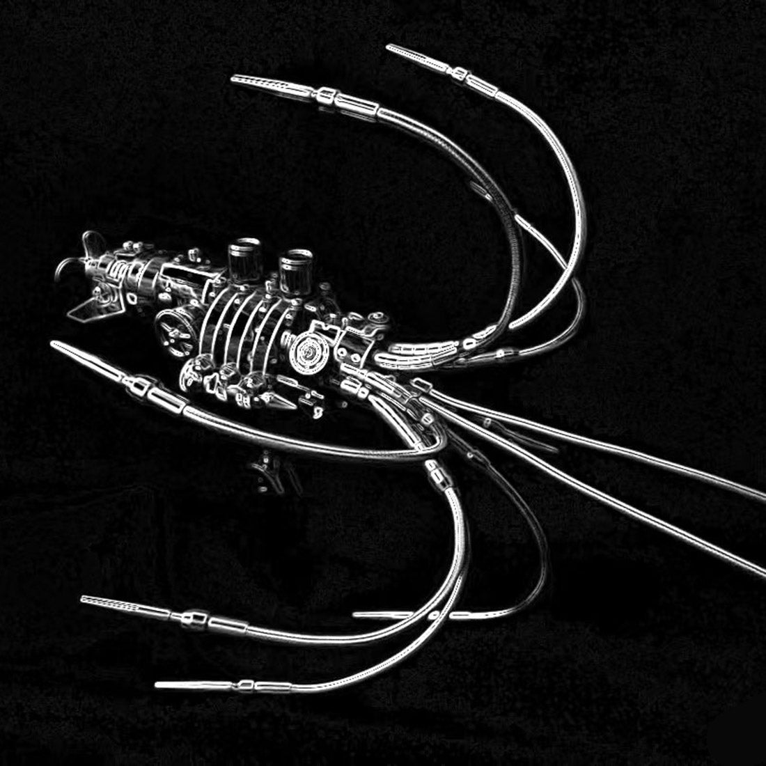 3D Metal Puzzle DIY Steampunk Giant Squid Metal Assembly Model Kits Cr ...