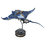 Manta Ray Mechanical Marine Biological 3D Metal Assembly Model with Li ...
