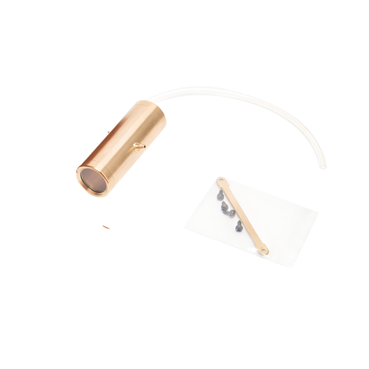 Translucent Visible Brass Fuel Tank + Fuel Line + Restraint Straps for ...