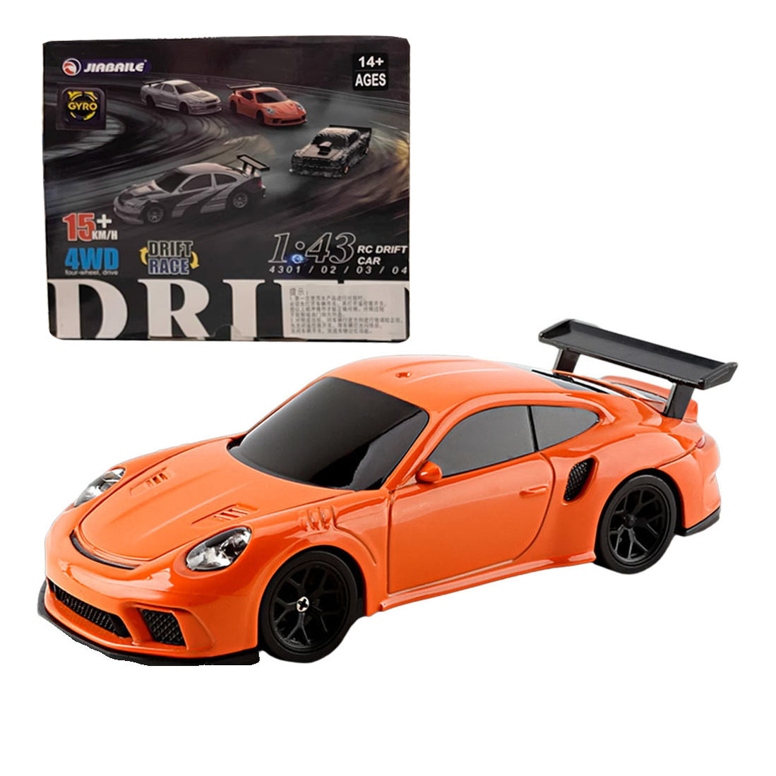 1/43 Scale 2.4G 4WD Full-proportion RC Electric Mini Racing Drift Car ...