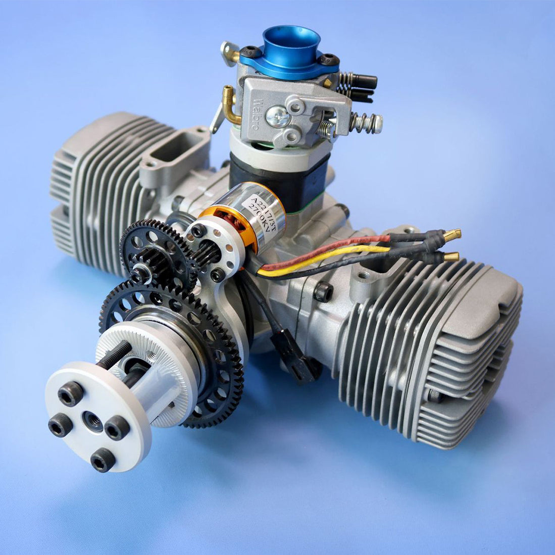 70cc Horizontally Opposed Twin-Cylinder Two-Stroke Air-Cooled Gasoline ...