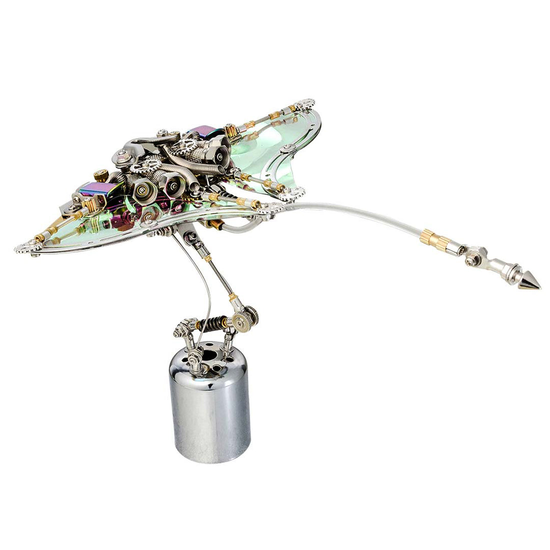Mechanical Manta Ray 3D Steampunk Metal Kits with Bright Eyes and Tran ...