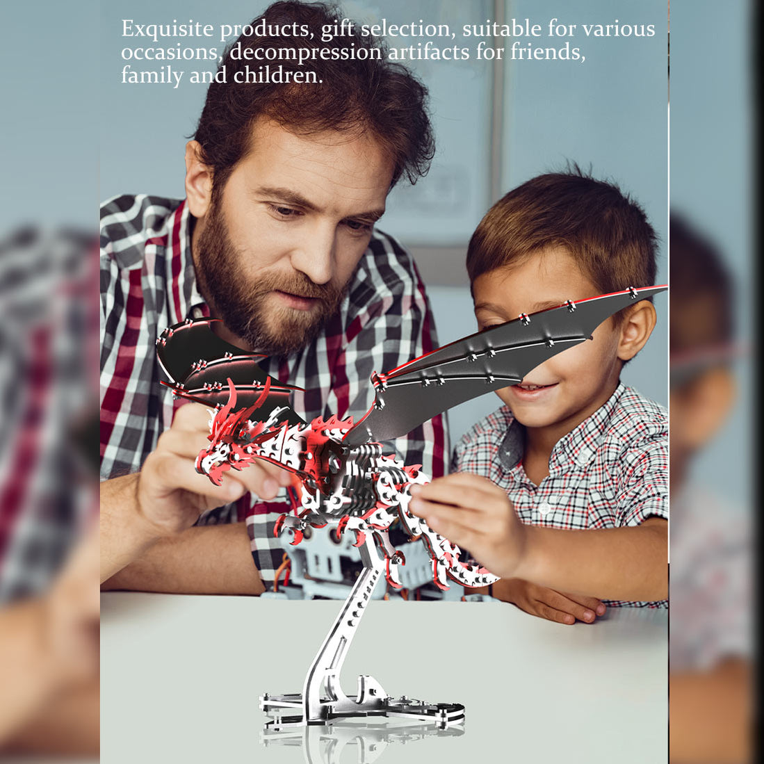 Thunder Pterosaur 3D Metal Mechanical Bionic Assembly Model Kit - EngineDIY