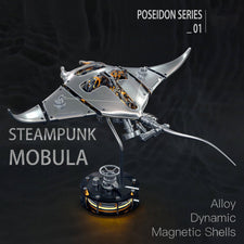 Manta Ray Mechanical Marine Biological 3D Metal Assembly Model with Li ...