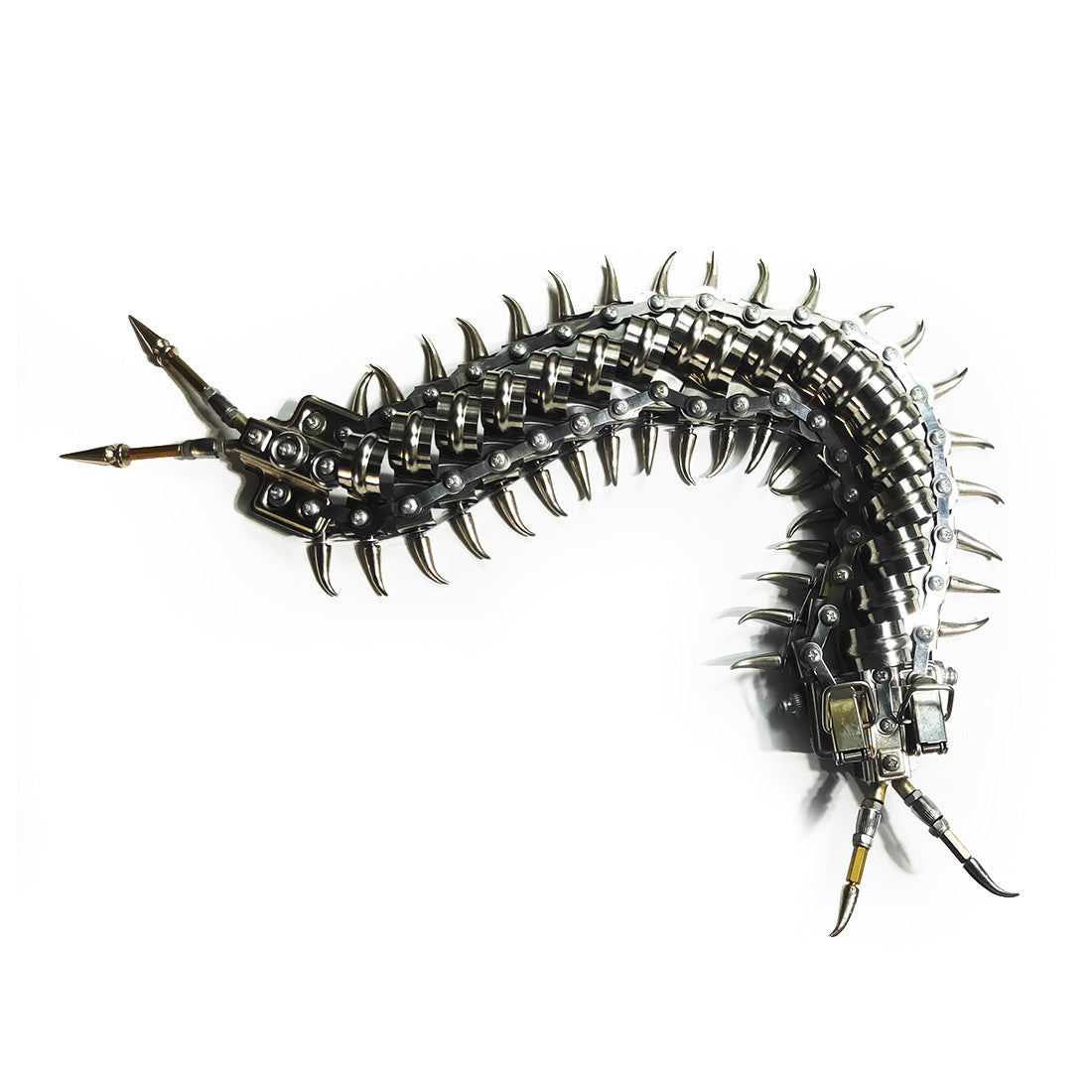 3D DIY Movable Metal Centipede Assembly Model Creative Toy 480PCS ...