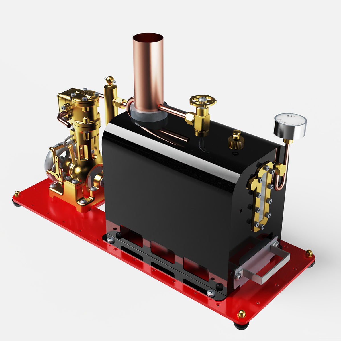 RW-BL1K Mini Reversible Reciprocating Single-Cylinder Live Steam Engin ...