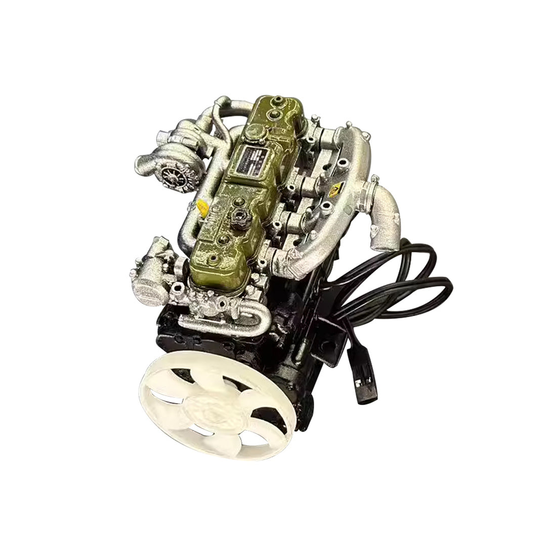 1/10 Scale Resin Inline Four-Cylinder Functional Vintage Diesel Engine ...