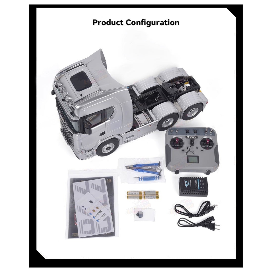 1/14 Scale 2.4G 6x6 All Wheel Drive Full-proportional RC Tractor Truck ...