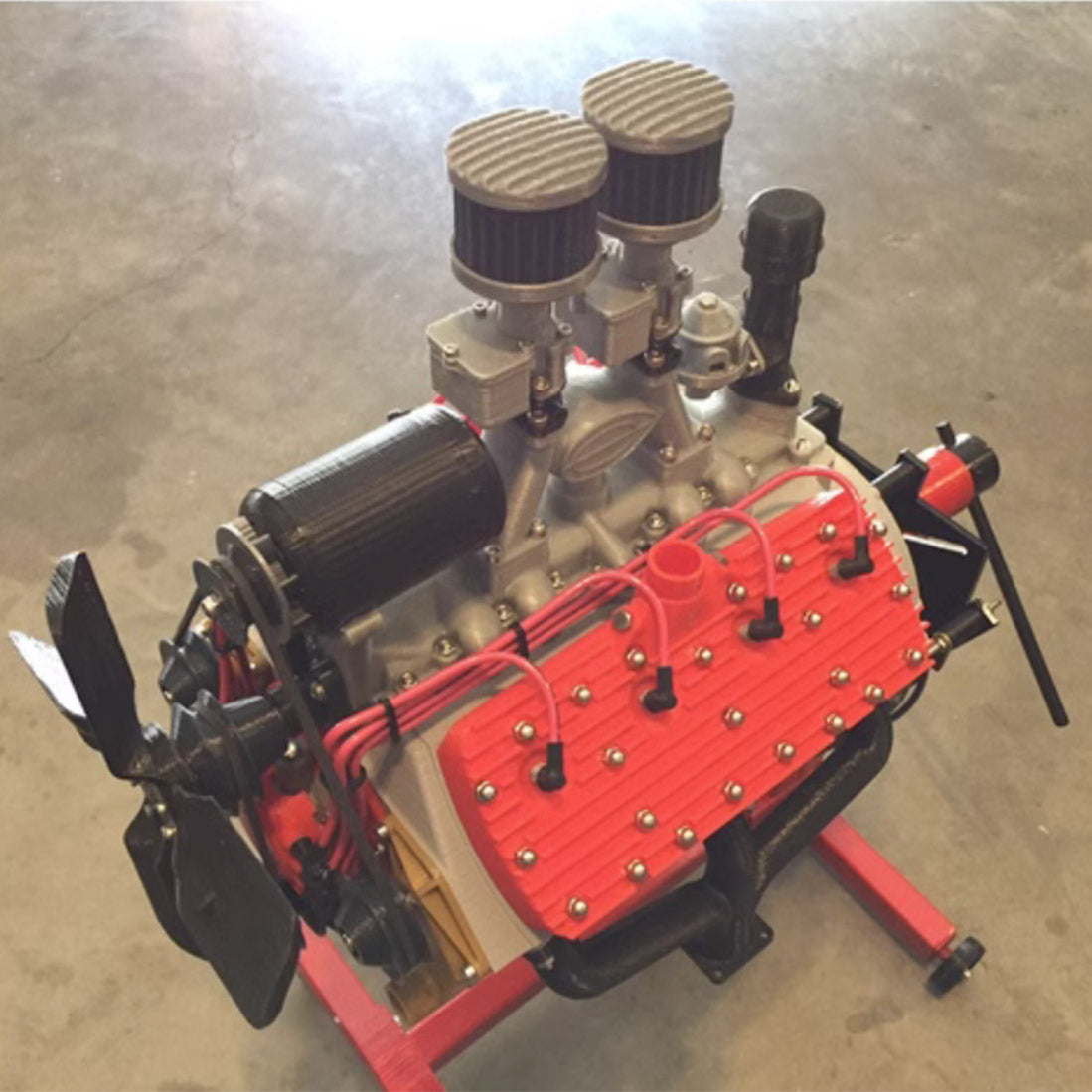 1/4 Scale Flathead V8 Engine Functional & Detachable FDM 3D Printed En ...