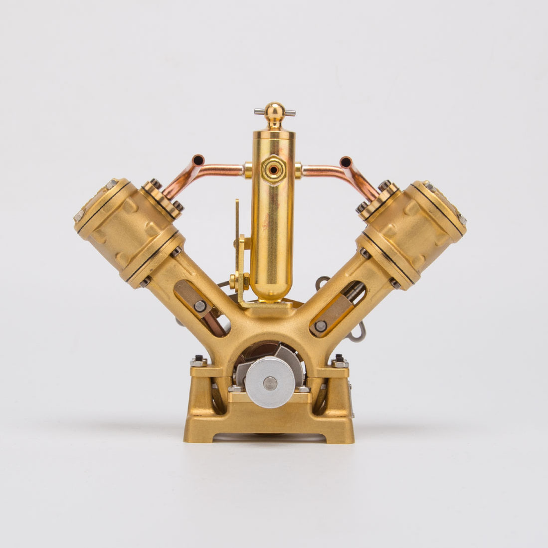 RW-V2 Mini V-Shape Double Cylinder Steam Engine Model - EngineDIY