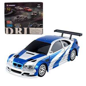 1/43 Scale 2.4G 4WD Full-proportion RC Electric Mini Racing Drift Car ...