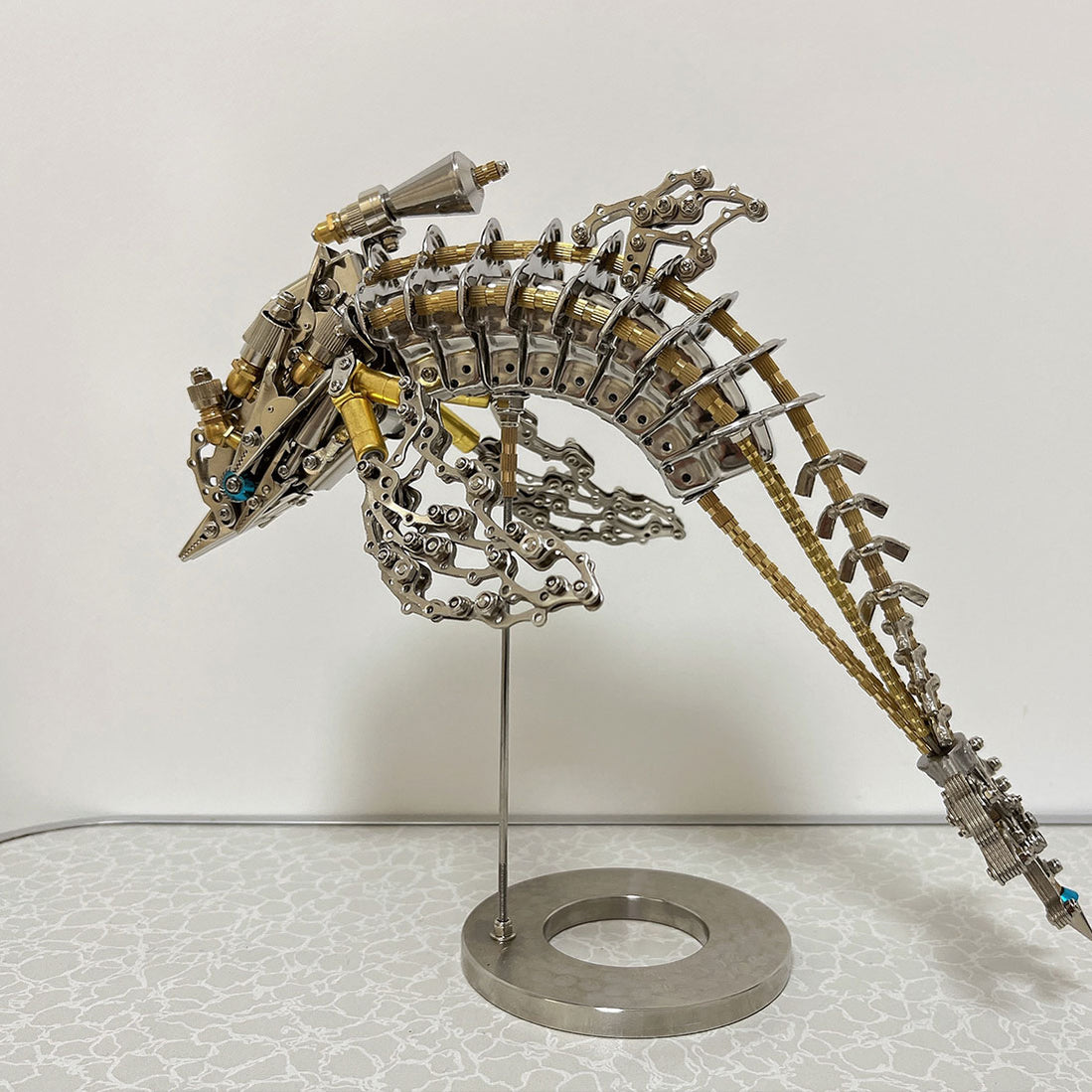 3D DIY Mechanical Dolphin Steampunk Metal Assembly Model Bionic Oceani ...