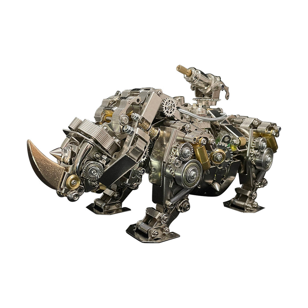 3D DIY Steampunk Mechanical Siege Rhino Set Assembly Craft 700PCS ...