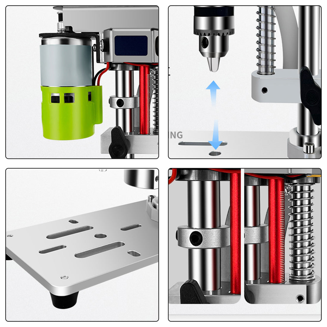 Mini Desktop Variable Speed Drill Press Precision Drilling Machine - EngineDIY