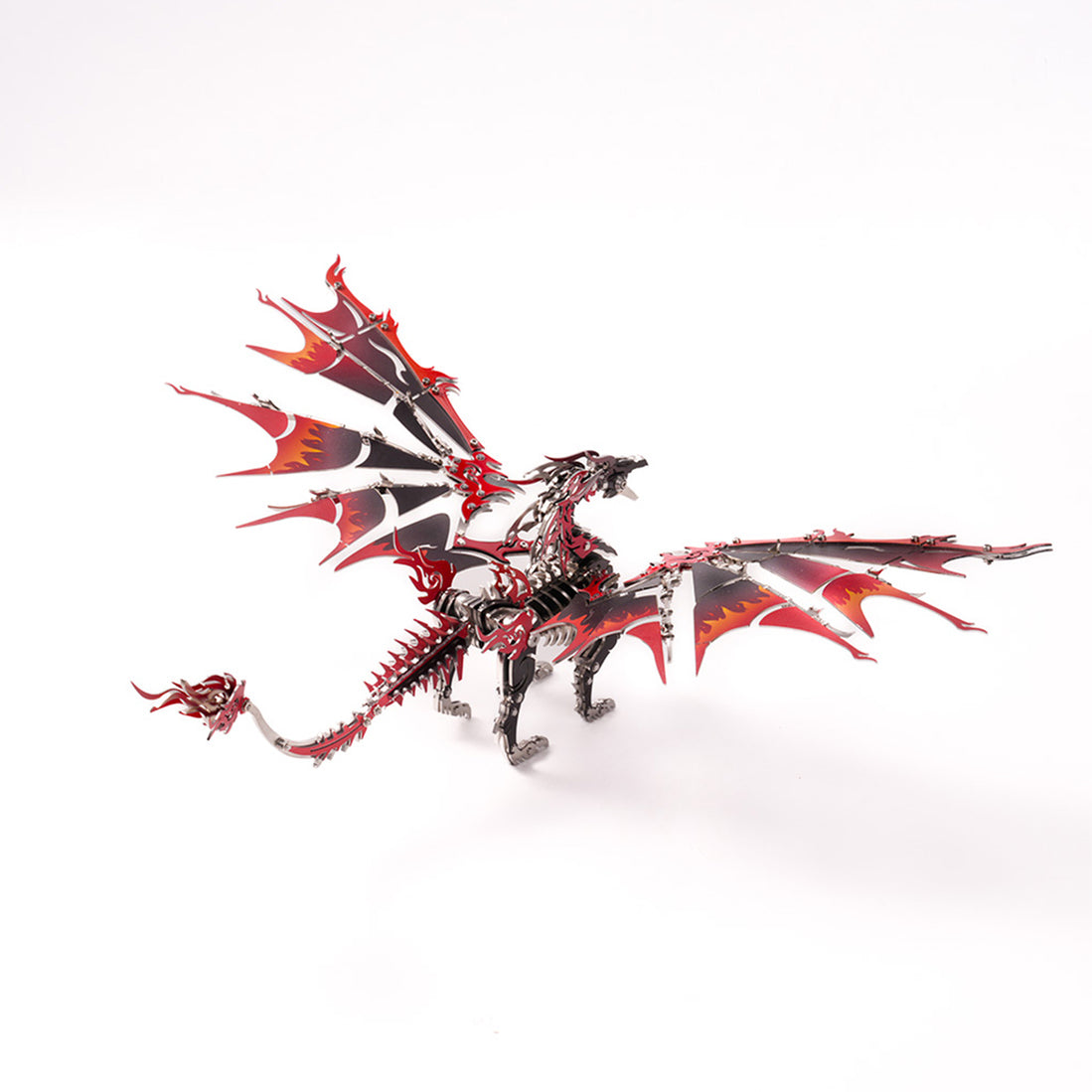 3D Metal DIY Mechanical Fire-Breathing Dragon Model Kit, Creative Tren ...
