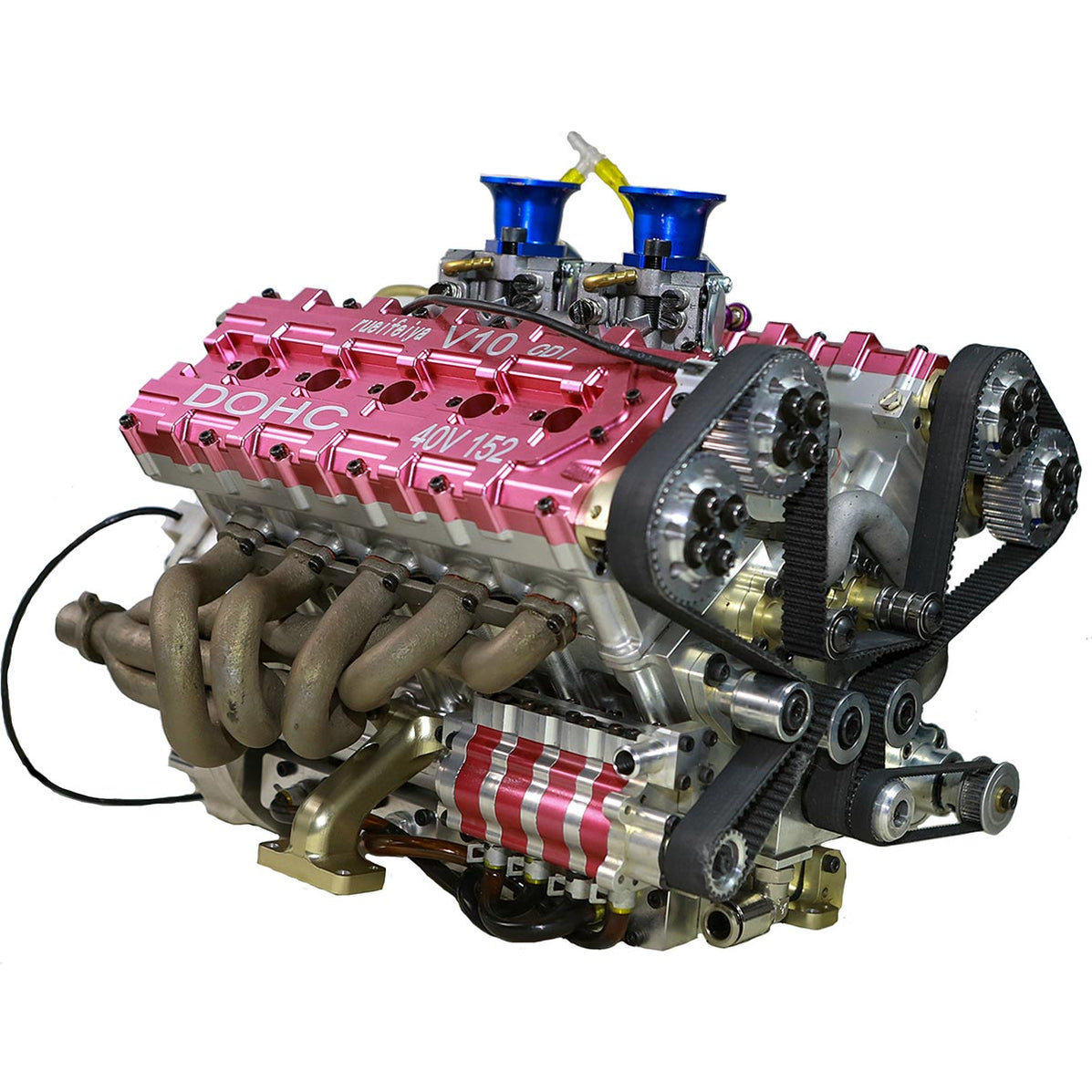RUIFEIYA 1:4 Scale V10 Gas Engine Model - 150cc DOHC 40-Valve 4-Stroke ...