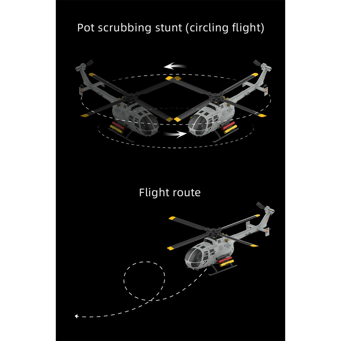 RC ERA C186S BO105 1/48 Scale 2.4G 6CH Single-Rotor Flybarless Realist ...