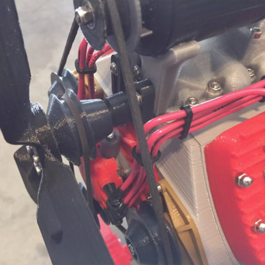 1/4 Scale Flathead V8 Engine Functional & Detachable FDM 3D Printed En ...