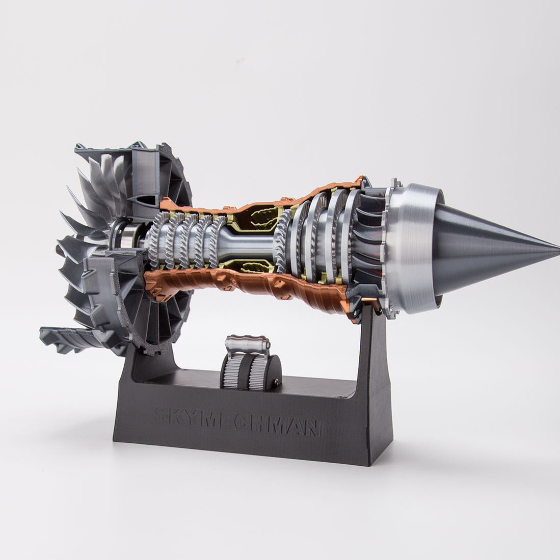 SKYMECH TR900 DIY Functional Turbofan Aero Aircraft Engine 3D Printed ...