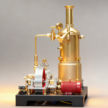 RETROL SE-03 Working Stationary Mill Steam Engine Model Kit with Boile ...