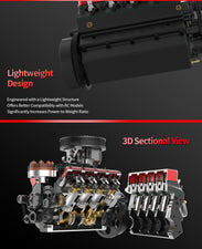 TOYAN 28cc OHV V8 Gasoline Engine - Build Your Own V8 Engine that Works ...