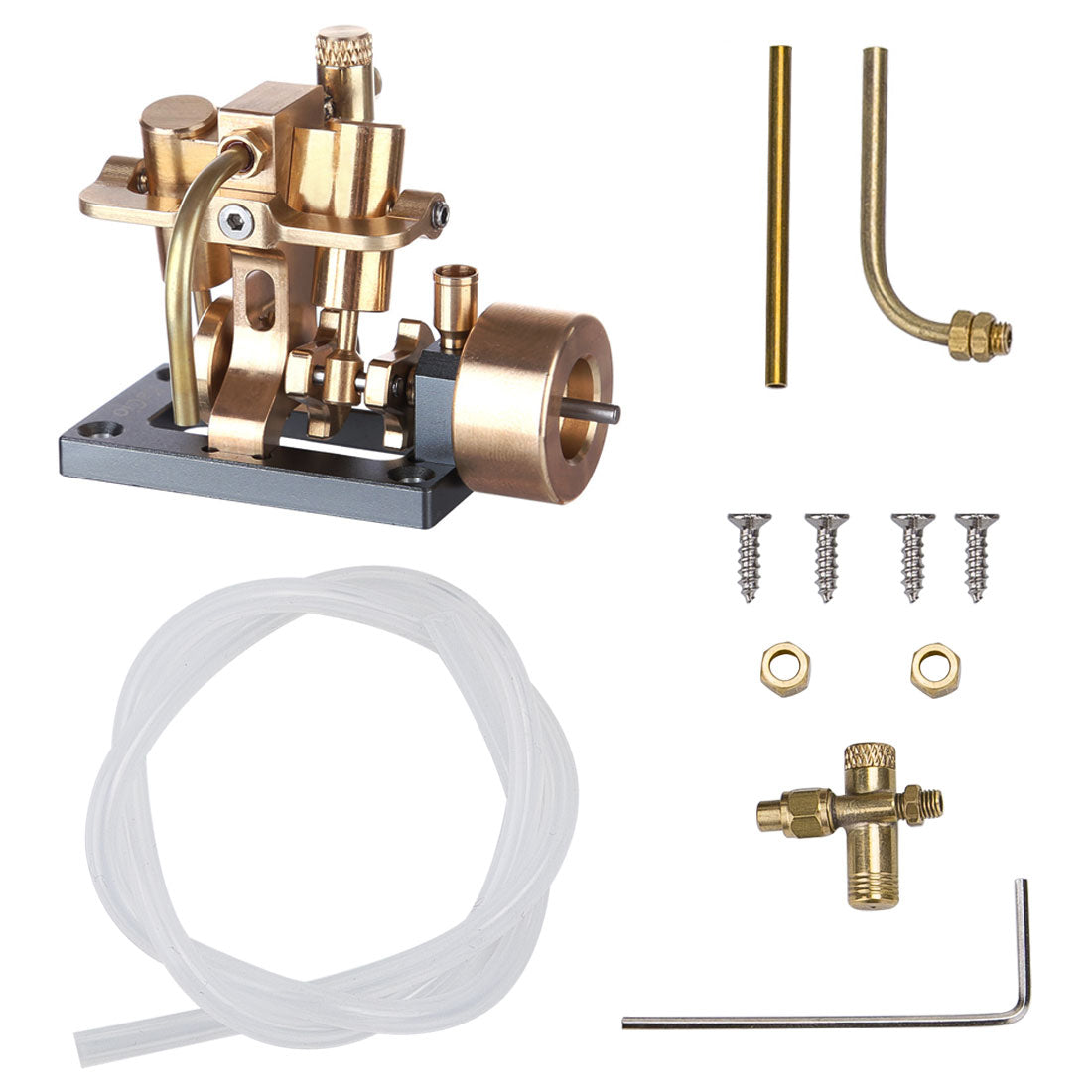 Mini Inline 2 Cylinder Steam Engine Model for Boat Model Engiendiy ...