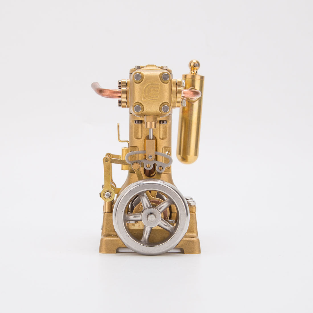 RW-L2 Retro Mini Inline Double Cylinder Steam Engine Model - EngineDIY