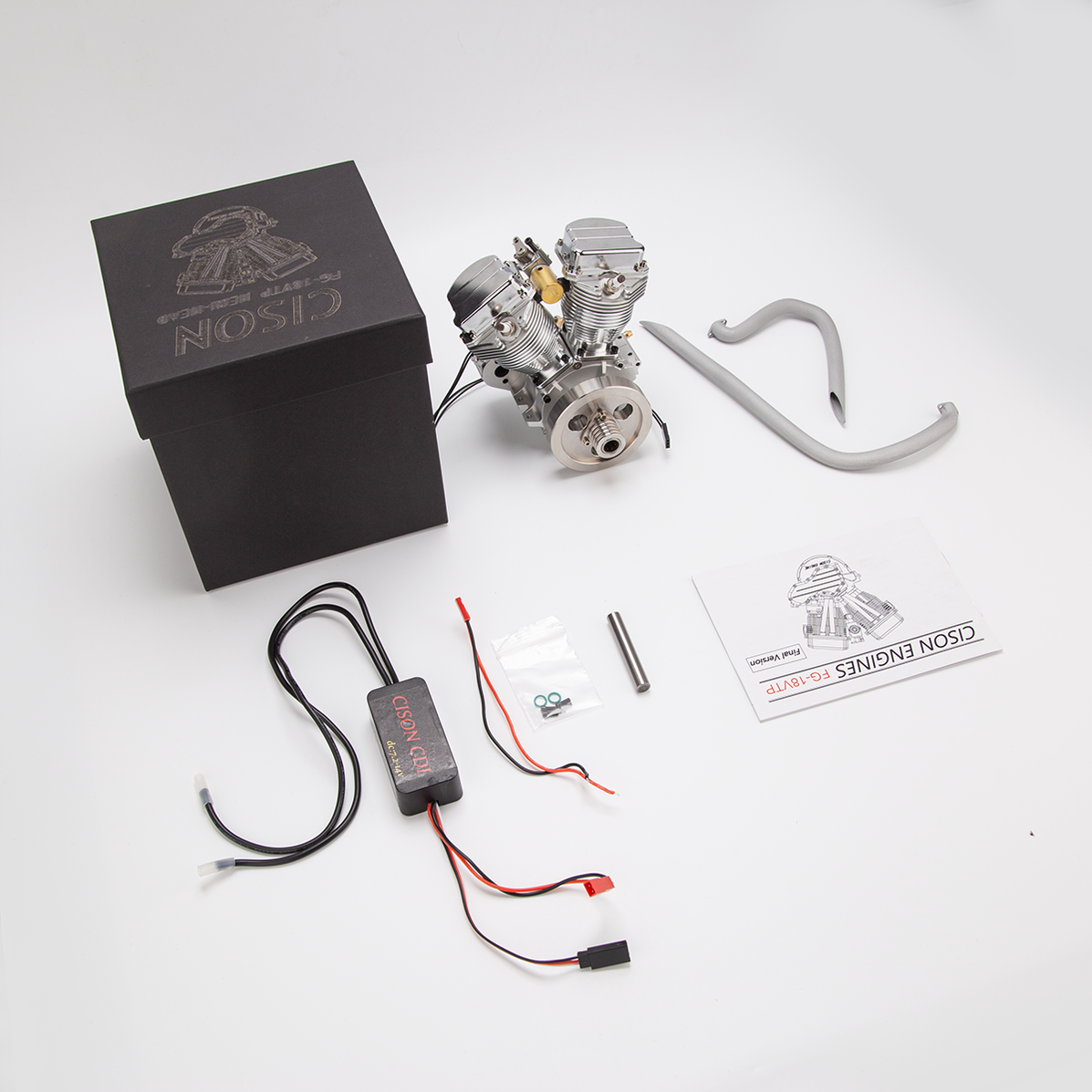 CISON FG-VT9 9cc V2 Engine V-Twin Dual Cylinder 4-Stroke Air-Cooled Ga ...