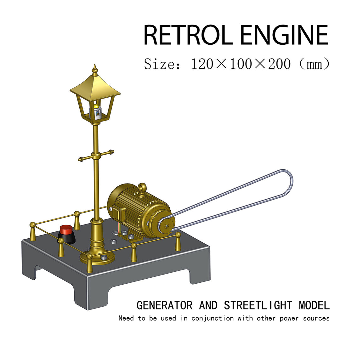 ENGINEDIY Retro Steam Engine Kit with Boiler, Steam Generator, Lamp ...