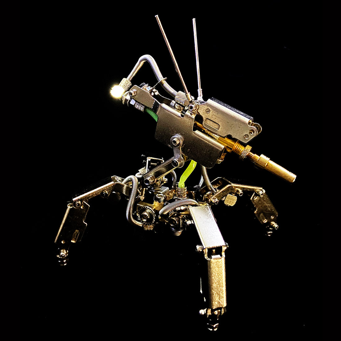 3D DIY MINI-1 Metal Future Mechanical Assembly Model Creative Ornament ...