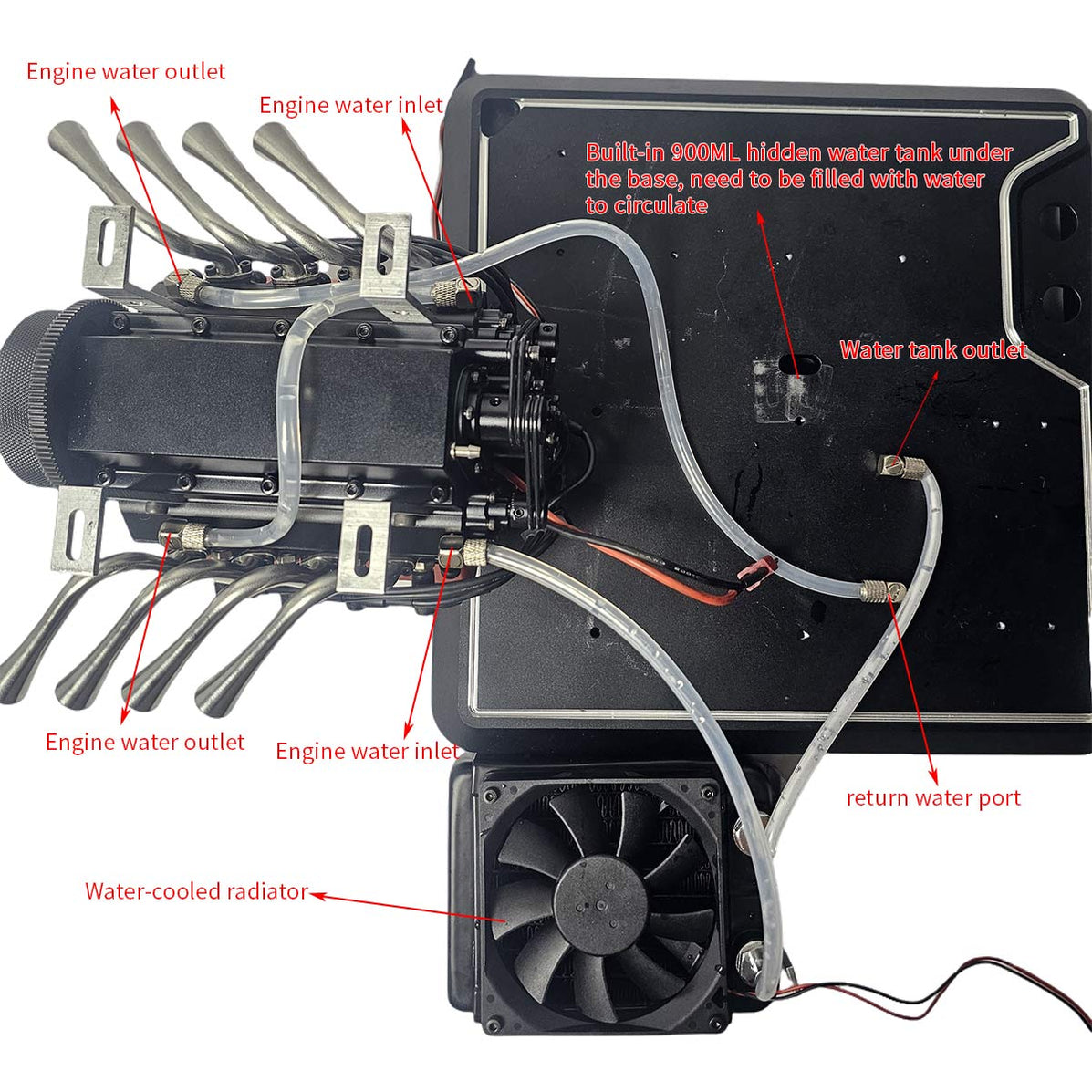 TOYAN FS-V800WGPC V8 Engine With Starter Kit, Stand and Accessories-On ...