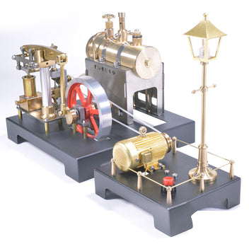 RETROL Full Metal Beam Engine Steam Engine Model Kit with Horizontal B ...