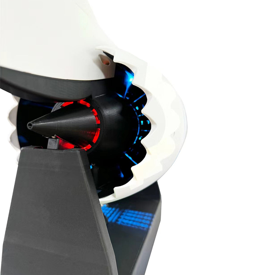 3D Printed Functional Nacelle Thrust Reverser Turbofan Engine Model-Bu ...