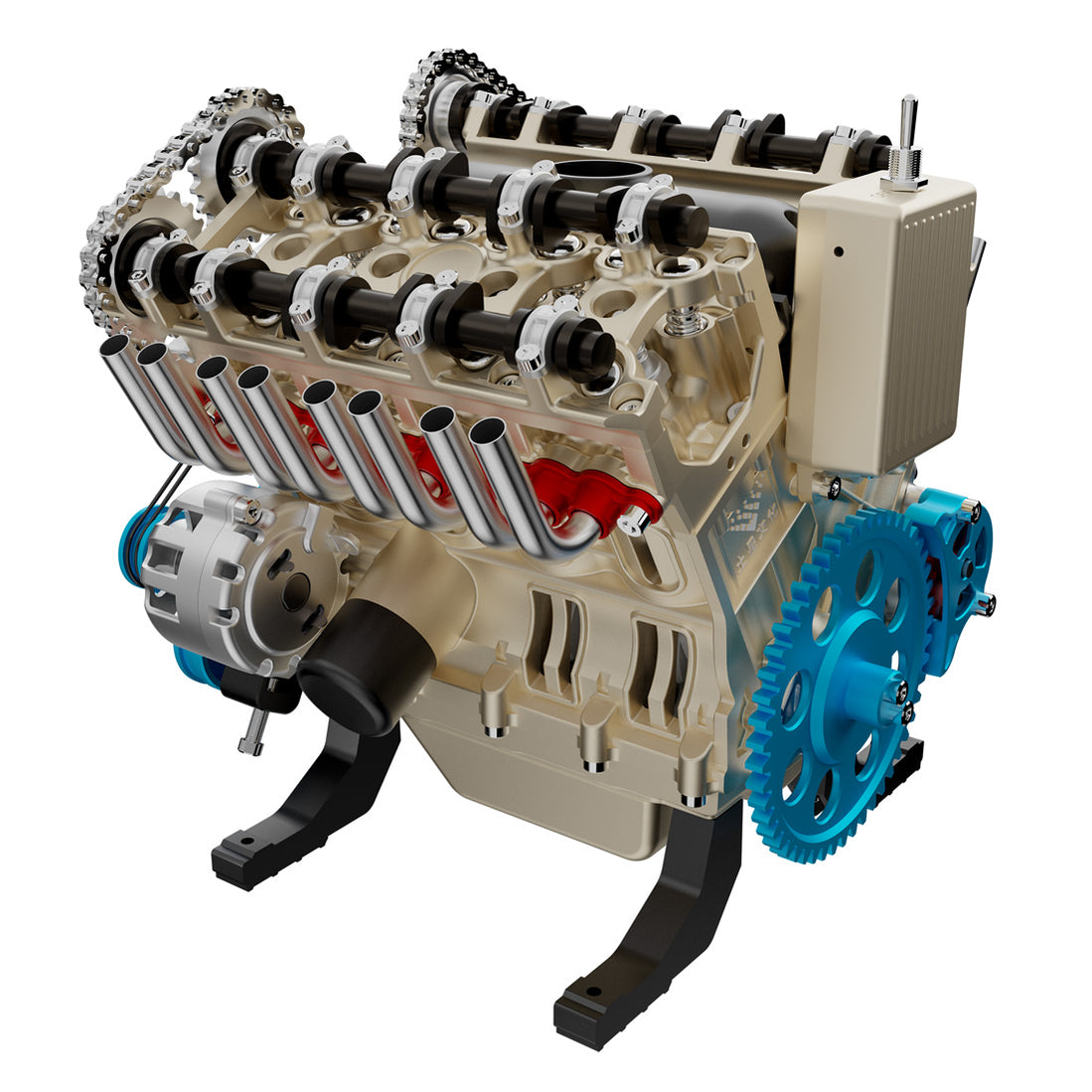 V8 Engine Model Kit that Works - Build Your Own V8 Engine - TECHING 1 ...