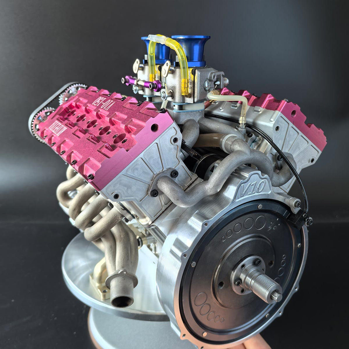 RUIFEIYA 1:4 Scale V10 Gas Engine Model - 150cc DOHC 40-Valve 4-Stroke ...