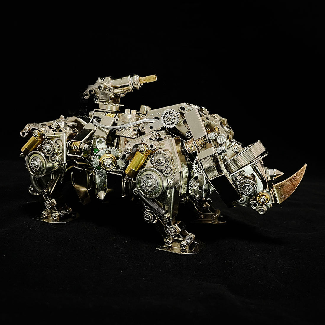 3D DIY Steampunk Mechanical Siege Rhino Set Assembly Craft 700PCS ...