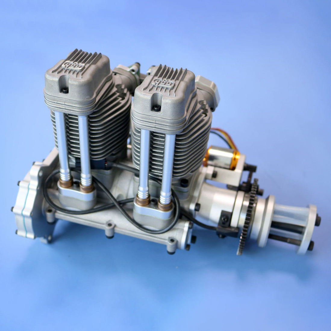 NGH GF60i2-E 60cc Inline Twin-Cylinder Four-Stroke Air-Cooled Gasoline Engine Model with ...