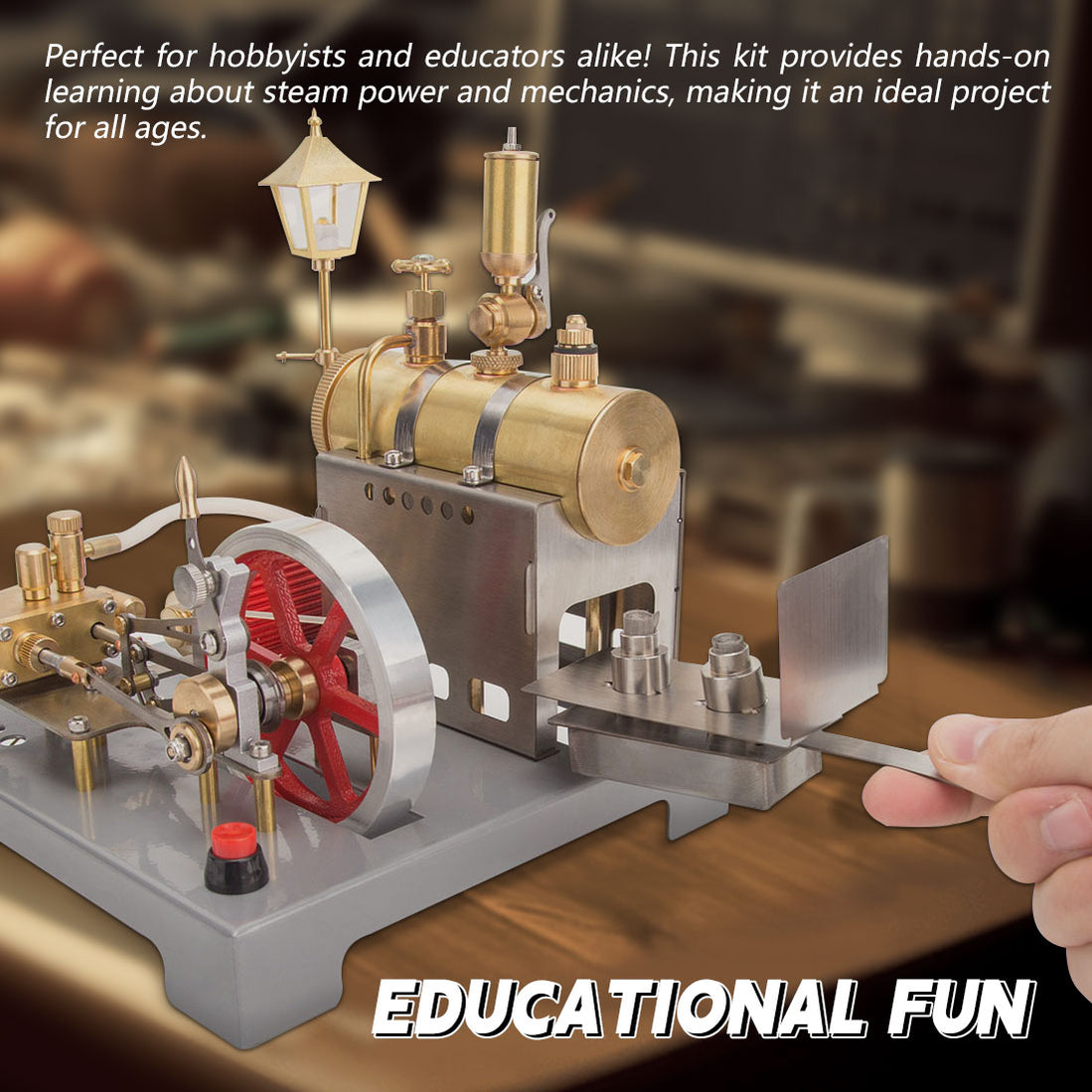 RETROL SE-02 Stationary Steam Engine Model and Boiler Model Kit ...